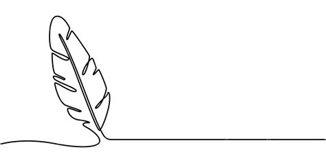 Premium Vector Bird Of Paradise Banana Leaf Continuous Line Drawing