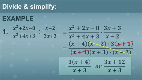 Multiplying And Dividing Rational Algebraic Expressions Pptx