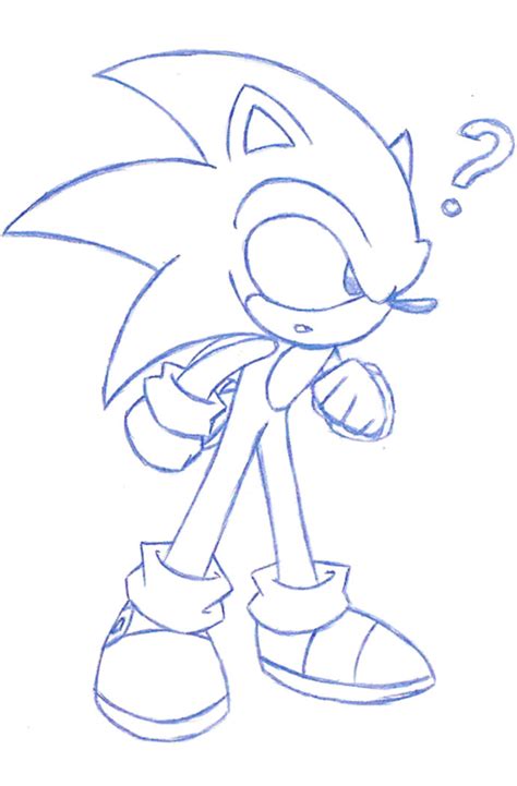Sonic Curious Pose By Comettail On Deviantart