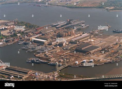 An Aerial View Of The Philadelphia Naval Shipyard Looking Southeast The Shipyard Closed On