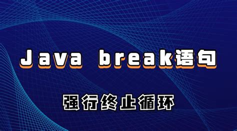 Java Break语句！强行终止循环详解 知乎