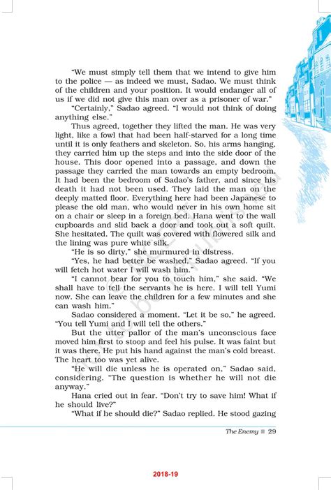 The Enemy Ncert Book Of Class 12 Vistas