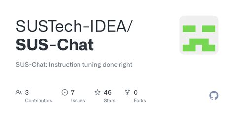 Github Sustech Ideasus Chat Sus Chat Instruction Tuning Done Right