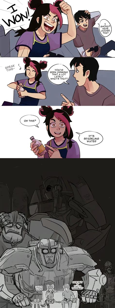 Its Sparkling Water Transformers Comic Transformers Funny Transformers Characters