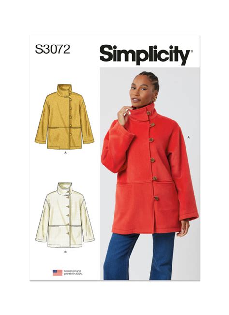 S3072 Pdf Simplicity Sewing Pattern Misses Jackets Simplicity
