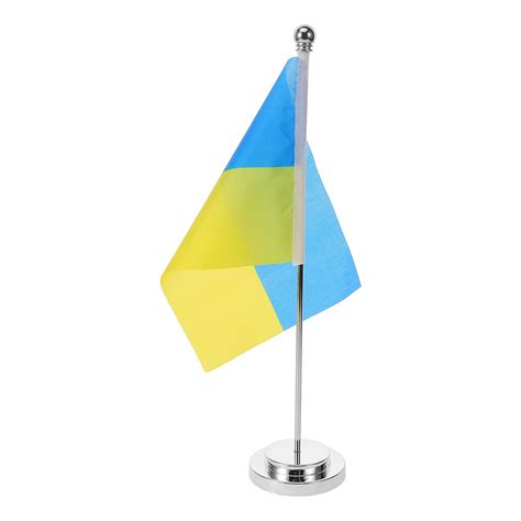 Homemaxs Mini Checkered Flags Small Country Ukraine Office