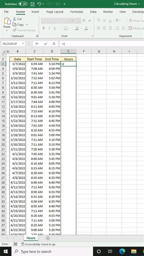 calculate hours between two times in microsoft excel