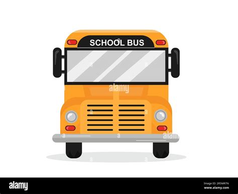 School Bus Front View Stock Vector Image And Art Alamy