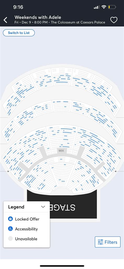 Available Seats For 129 Adele
