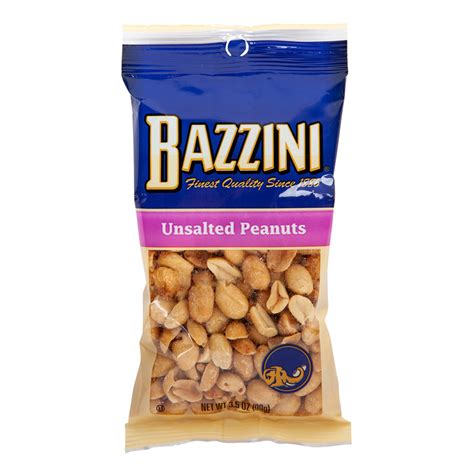 Bazzini Unsalted Peanuts 35 Oz Peg Bag Nassau Candy