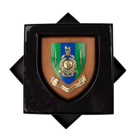 Genuine Hq 3 Cdo Bde Rm Hq3 Commando Brigade Royal Marines Unit Crest Plaque · Wyedean