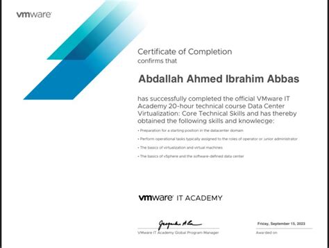 Abdallah Abbas On Linkedin Vmware Vcta