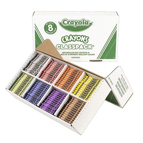 Crayola 800 Crayon Classpack Of 16 Colours Jr Toy Company