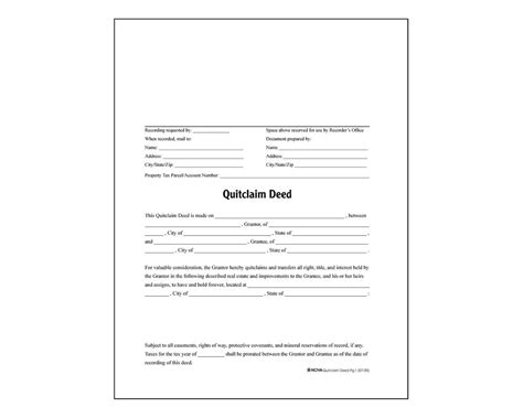 Adams Quitclaim Deed Forms And Instructions