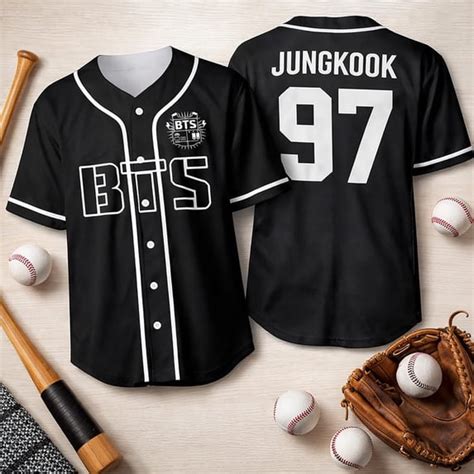 Bts Jungkook Kpop Baseball Jersey Concert Outfit For Men Women