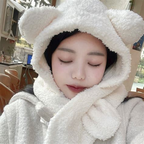 당일출고 겨울필수템넘따뜻해용 곰돌이 양털 겨울 모자 에이블리