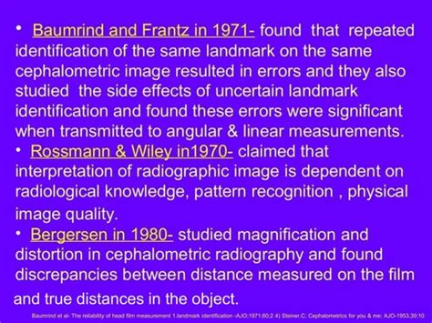 Errors In Cephalometry Pptx Dental Health Diseases And Conditions