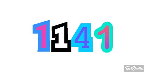 1141 Number Animated  Logo Designs