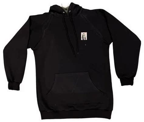 Women Black Printed Fleece Hoodie Size Large At Rs 350piece In Noida