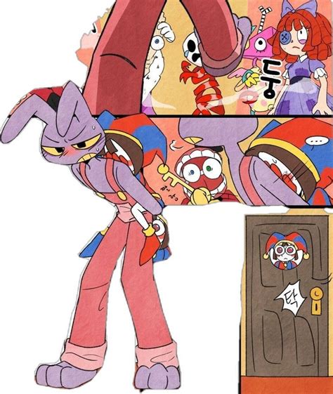 Jax X Pomni🌈🎪🎀 Design De Personnages Dessin Nautique Fond Decran