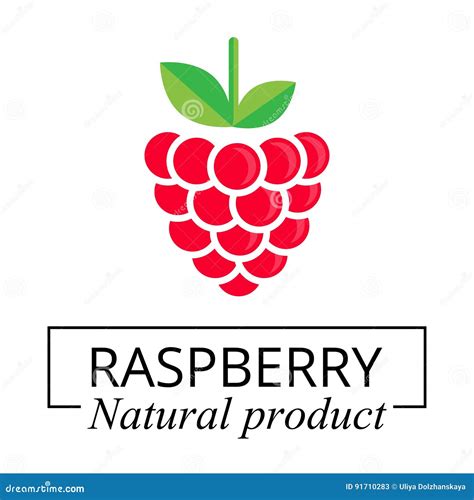 Cartoon Raspberry With Text Stock Vector Illustration Of Diet Juice