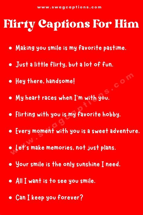 Flirty Captions For Him Best Flirting Lines Best Flirty Flirty Quotes