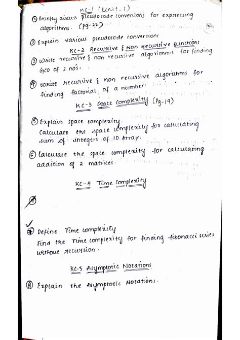 Daa Ques No Need Computer Science And Cognitive Systems Studocu