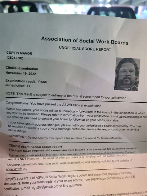 Just Passed My Lcsw Exam This Is The Biggest Step Towards Getting