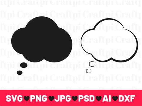 Speech Bubble SVG Text Bubble SVG Vector Files Comic Bubble SVG Cut Files Speech Bubble