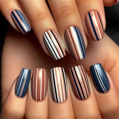 Nails 2024 Nails Nail Designs Nail Ideas Nail Acrylic Nail Designs Stripes Three