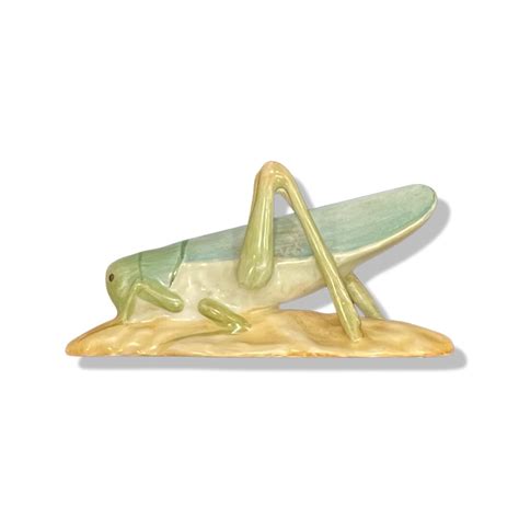 Herend Grasshopper Figurine Hand Painted Hungarian Porcelain Etsy