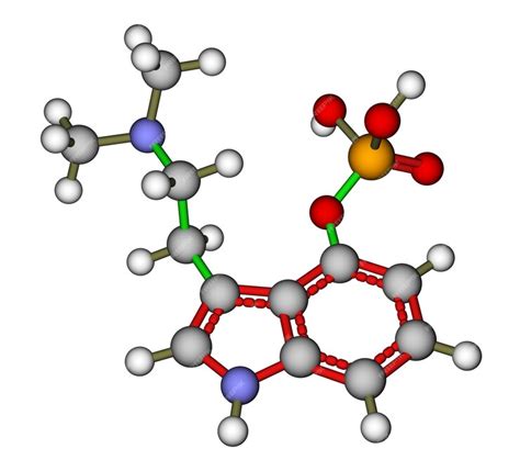 Premium Photo Optimized Molecular Structure Of Hallucinogen