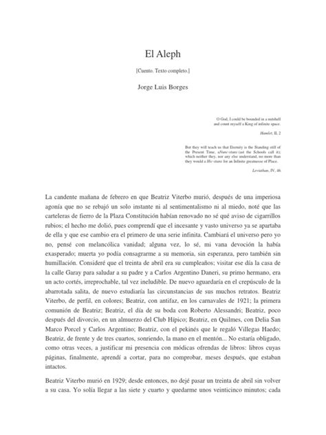 El Aleph Jorge Luis Borges Pdf