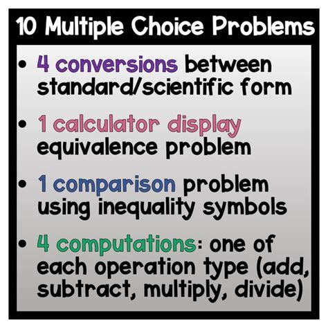 8th Grade Convert And Compute Scientific Notation Worksheet With Coloring