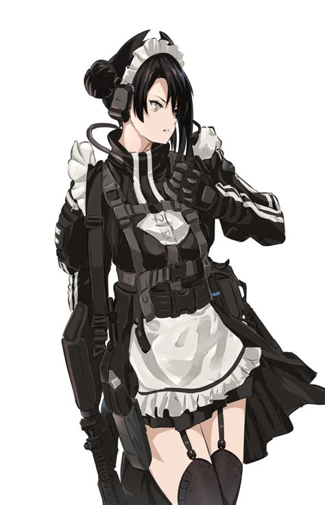 Safebooru 1girl Agent Girls Frontline Alternate Costume Apron