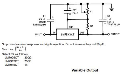Lm7905ct Voltage Regulator Application Specification Datasheet