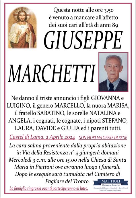Giuseppe Marchetti Riviera Oggi