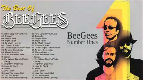 Bee Gees Greatest Hits Full Album The Best Songs Of Bee Gees Youtube