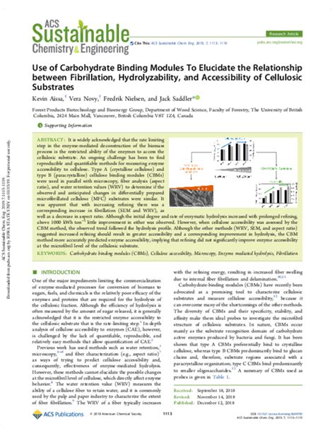 Pdf Use Of Carbohydrate Binding Modules To Elucidate The Relationship