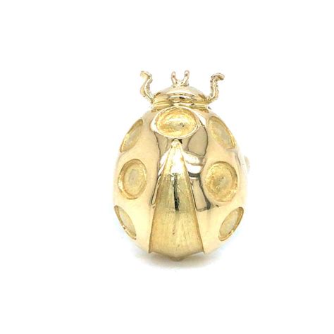 18k Yellow Gold Ladybug Ring For Sale At 1stdibs
