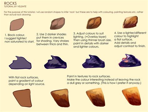 Tutorial Rocks By Velsinte On Deviantart