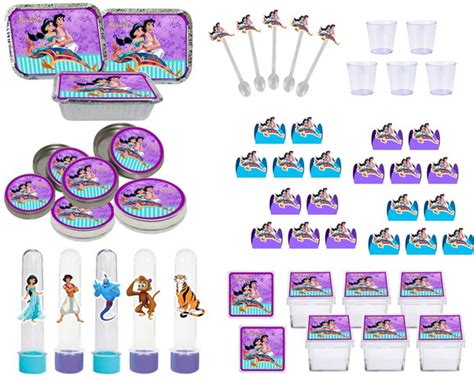 Kit Festa Aladdim E Jasmine 65 Peças 5 Pessoas Elo7
