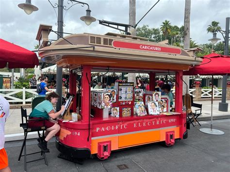 Red Car Trolley Caricatures Kiosk Now Open At Disneys Hollywood