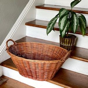 Vintage French Style Laundry Basket So Many Ways To Use This In Your