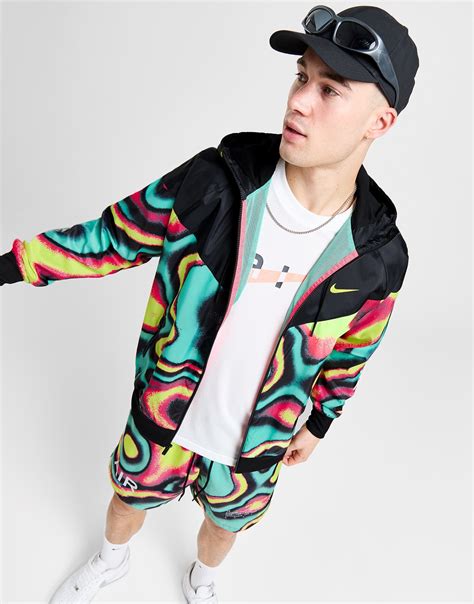 Yellow Nike All Over Print Windrunner Jacket Jd Sports Ireland
