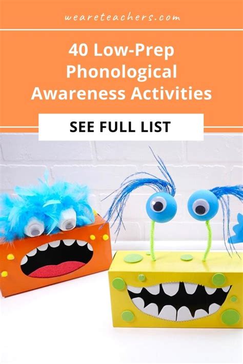 40 Low Prep Phonological Awareness Activities
