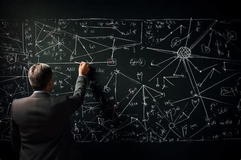 Premium Photo The Art Of Exploring The Universe Businessman Delves