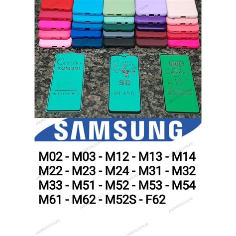 Kit Pelicula Ceramica Capa Sam M02 M03 M12 M13 M14 M22 M23 M24 M31 M32 M33 M34 M51