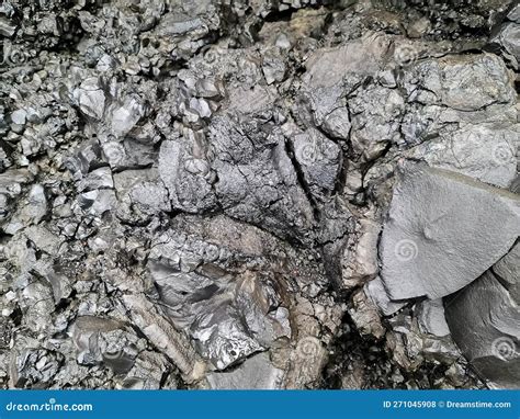 Amazing Basalt Rock Structures At Endless Black Beach Of Iceland Stock