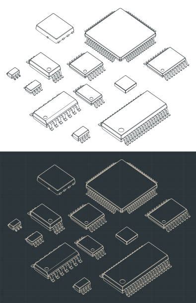 Microprocessor Vs Microcontroller Illustrations Royalty Free Vector